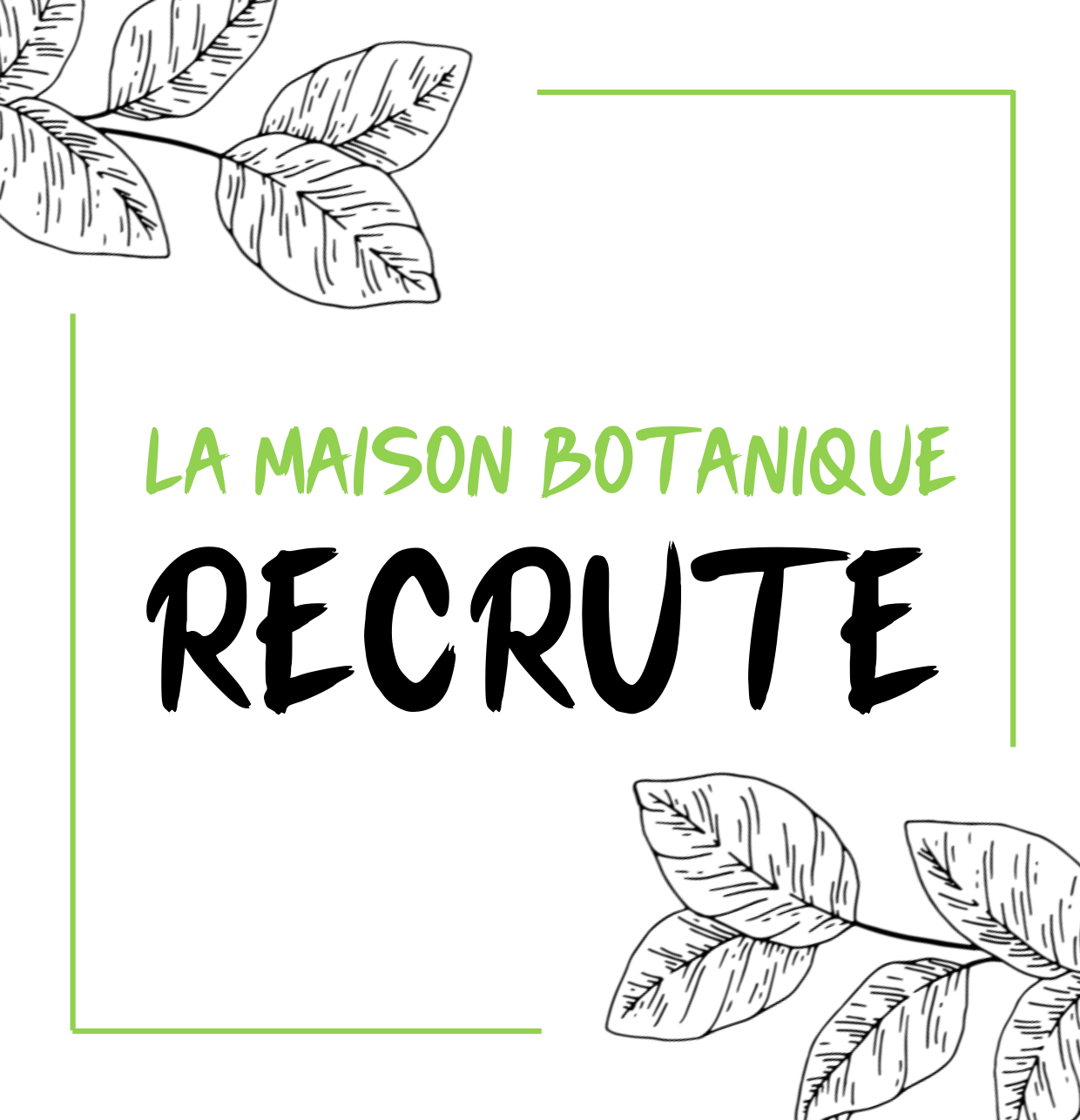 La Maison Botanique recrute ! - La Maison Botanique - Atelier Vivant